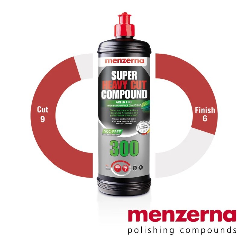 Menzerna Super Heavy Cut Compound 300 Green Line (VOC Free) (ขวดแท้ 1 ...
