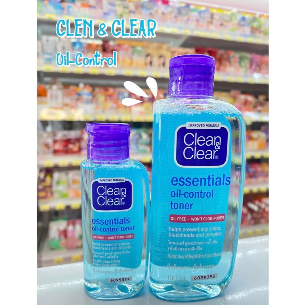 Clean & clear essentials oil-control toner คลีนแอนด์เคลียร์ เอสเซนเชี่ ...