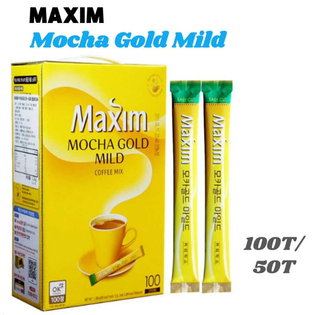 Maxim Mocha Gold Mild Coffee Mix(100T/50T) | Shopee Thailand
