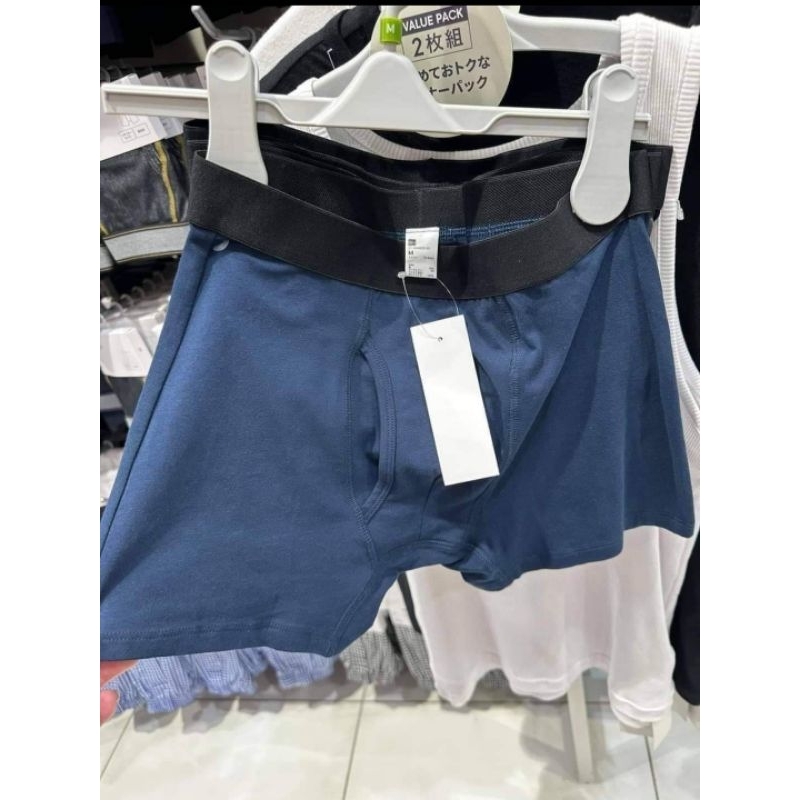 กางเกงในผู้ชาย GU แบบ boxer brief (1 เซท 3 ตัว) หิ้วจากญี่ปุ่น | Shopee ...