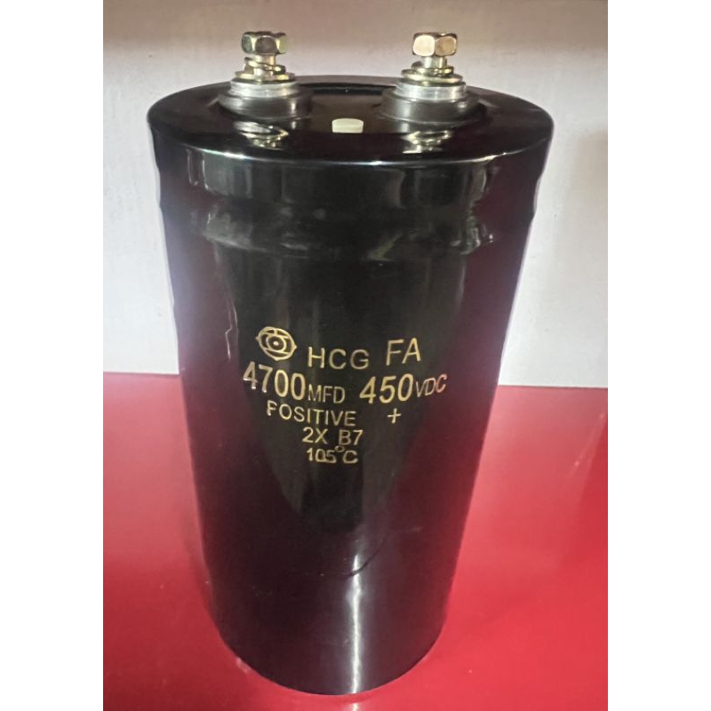 CAPACITOR 4700UF 450V ขนาดสูง14x7.5cm. (งานแท้) 4700UF 450Vdc Hitachi ...