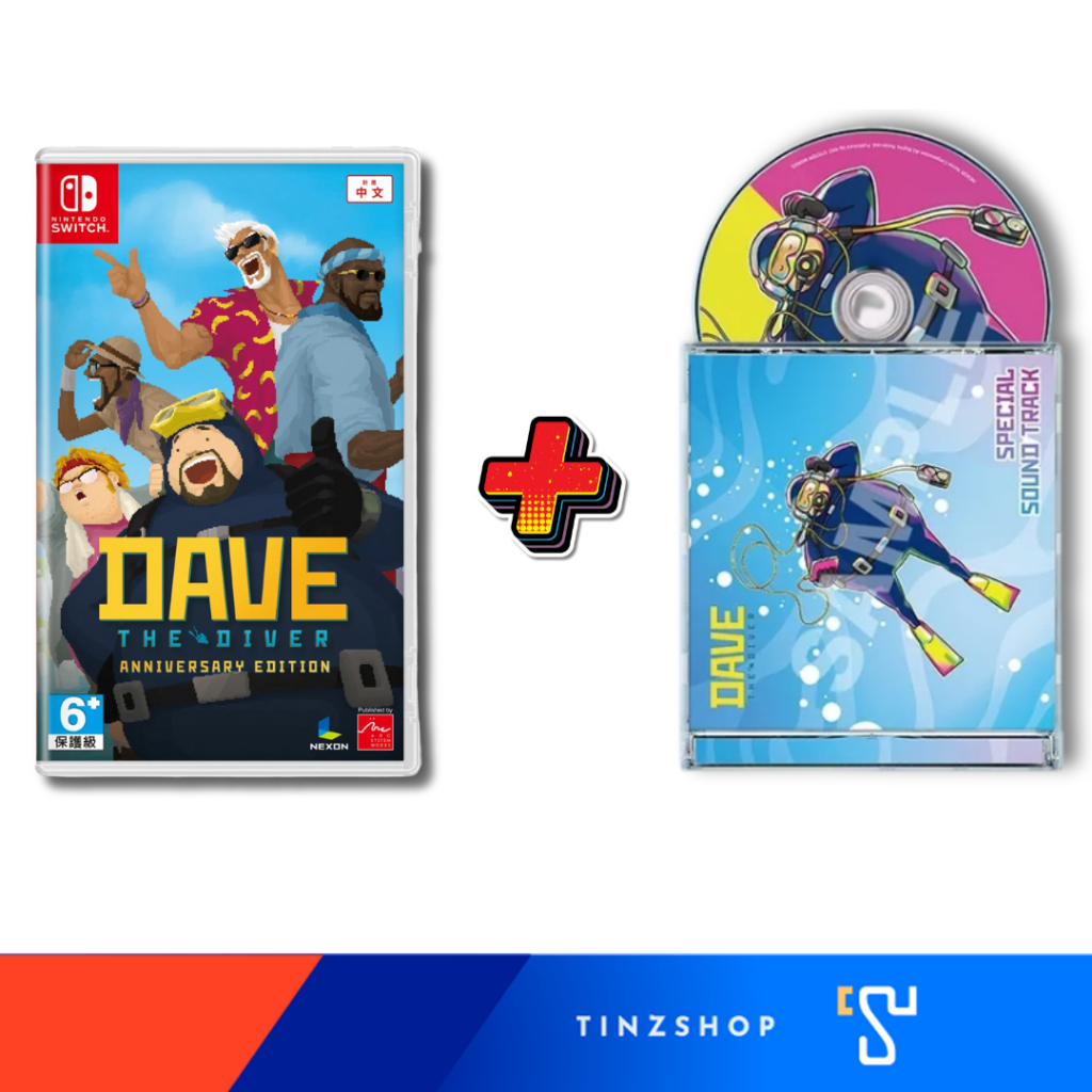 Tinzshop Nintendo Switch Game Dave Diver + CD Anniversary Edition Zone ...