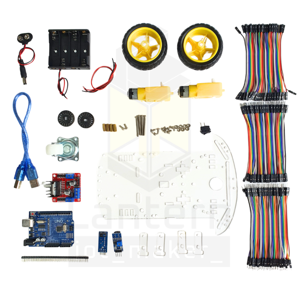 ชุดรถหุ่นยนต์เดินตามเส้น Robot Smart Car Line Tracking Kit Set Arduino ...