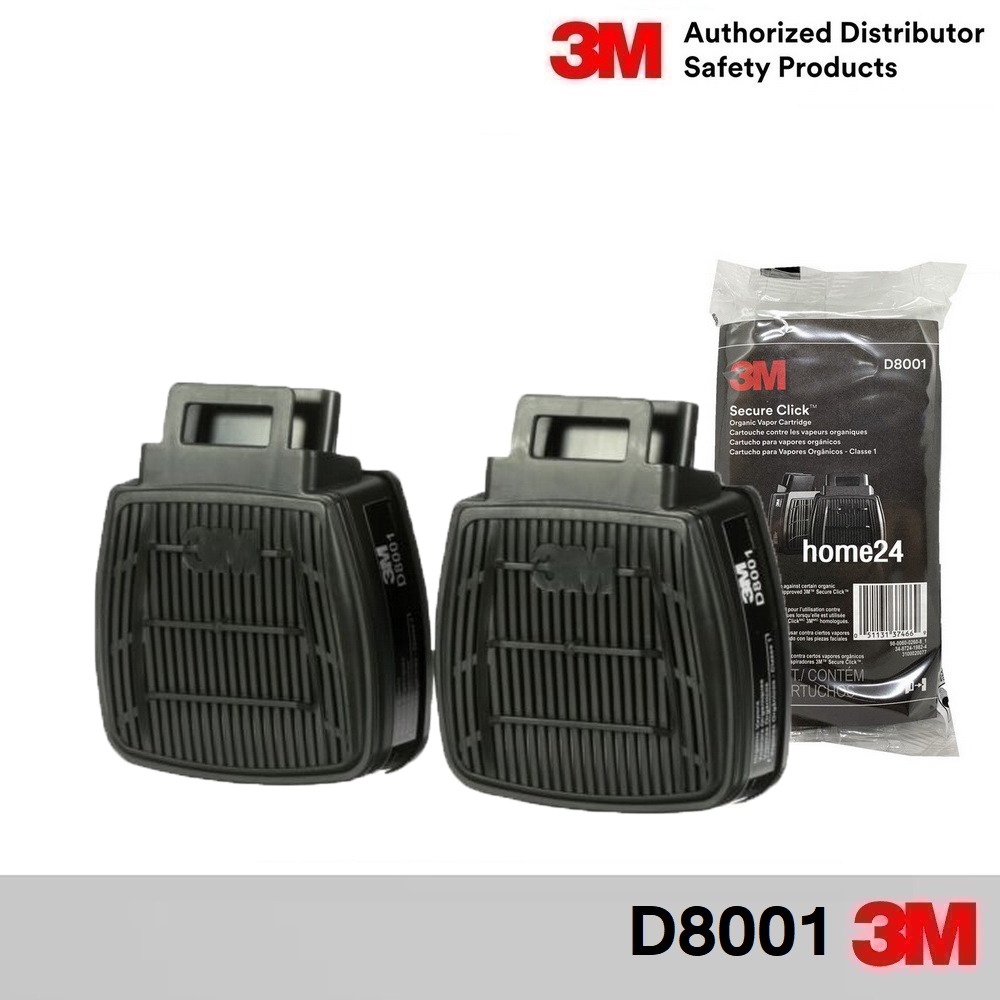 ตลับกรอง 3M Secure Click Cartridge D8001 ตลับกรองสารเคมี สำหรับกรองไอ ...