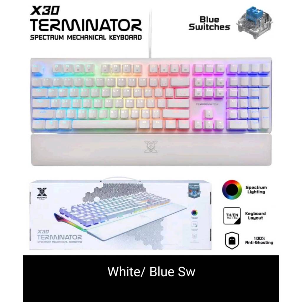 NUBWO X30 TERMINATOR RGB Mechanical Gaming Keyboard คีย์บอร์ดเกมมิ่ง ...