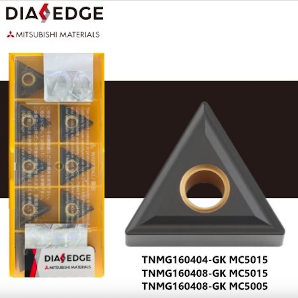 เม็ดมีด Inserts T16 เม็ดสองหน้า มุม 04 08 TNMG160404-GK TNMG160408-GK 1กล่อง/10เม็ด | Shopee ...