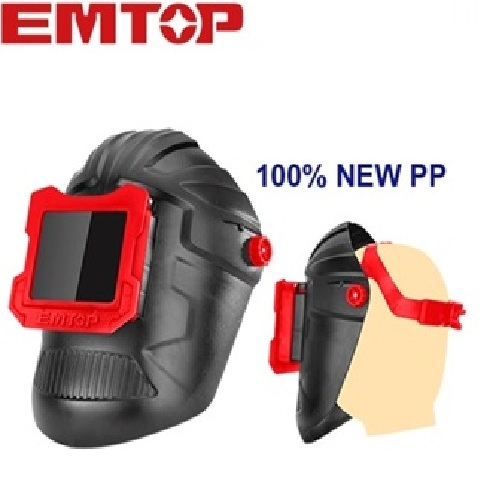EMTOP หน้ากากอ๊อก เปิดปิดได้ แบบสวมหัว พลาสติกดำ รุ่น EWHT0106 ( Safety ...