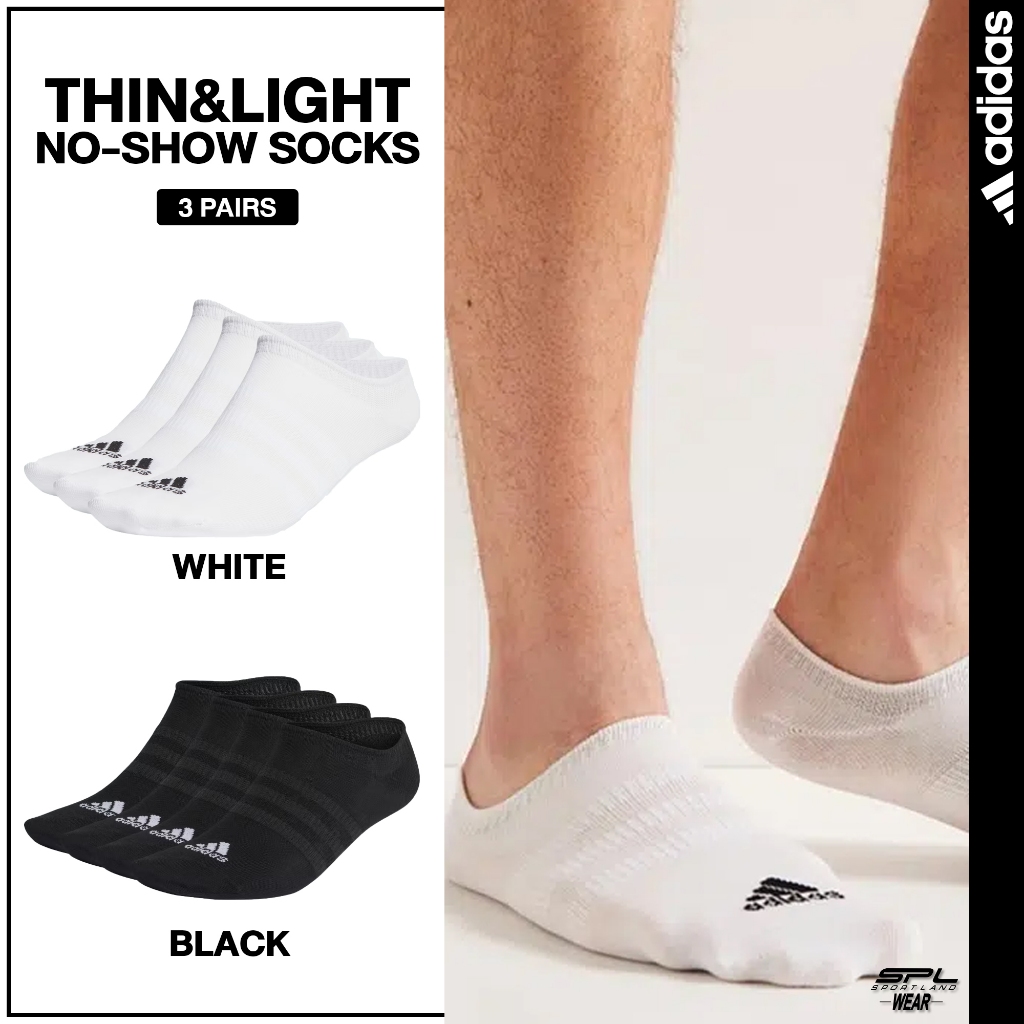 Adidas Collection อาดิดาส ถุงเท้าข้อสั้น ถุงเท้าซ่อนขอบ Thin and Light ...