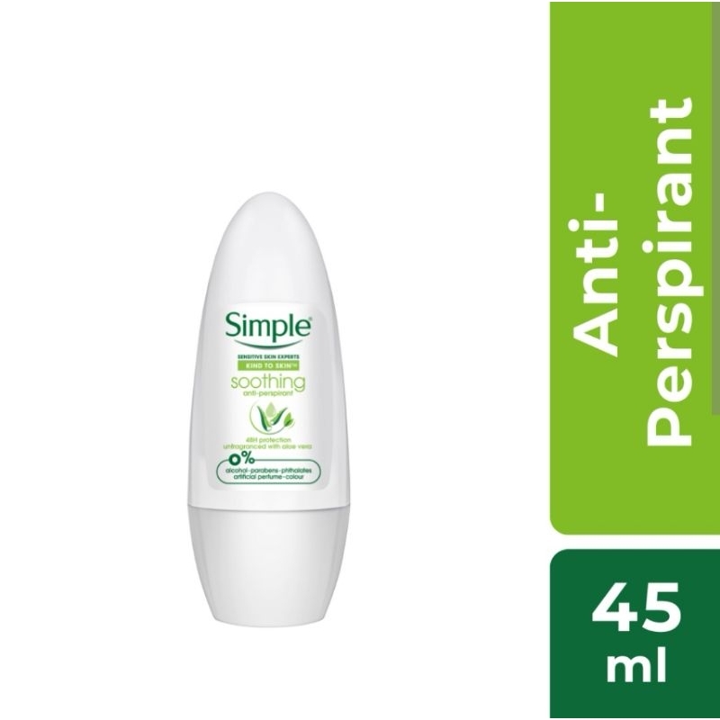 Simple Soothing Anti-perspirant Deodorant 45ml - โรลออน Simple | Shopee ...