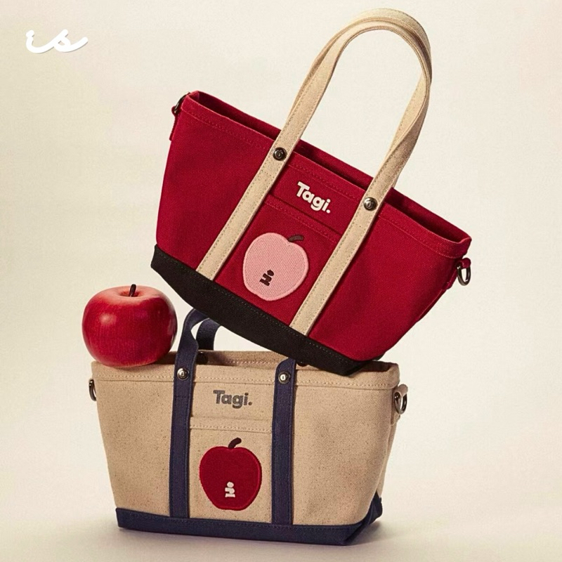 พร้อมส่ง 〖 Tagi 〗 Tagi Apple Canvas Bag | Shopee Thailand