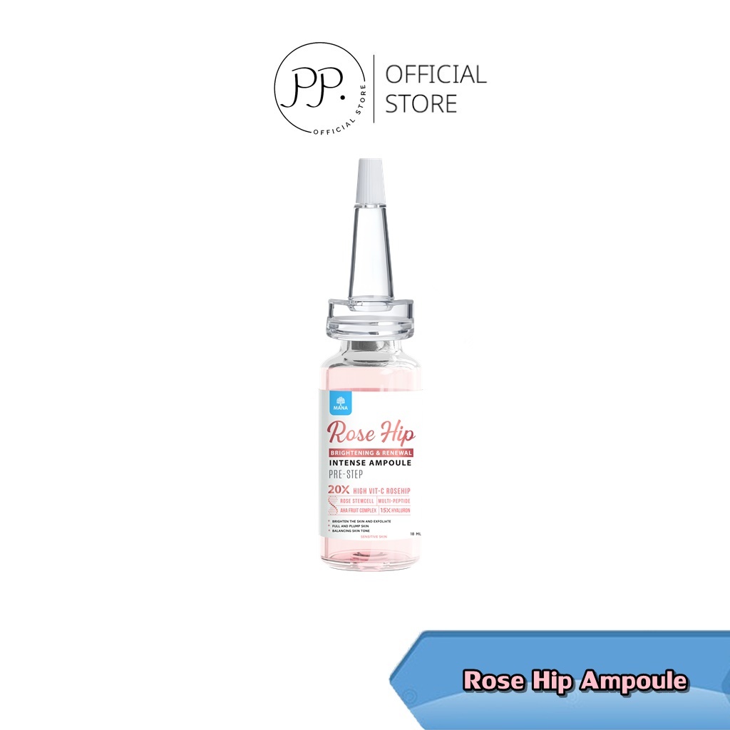 (สินค้าใหม่) มานา โรสฮิป แอมพูล Mana Rose Hip Brightening & Renewal ...