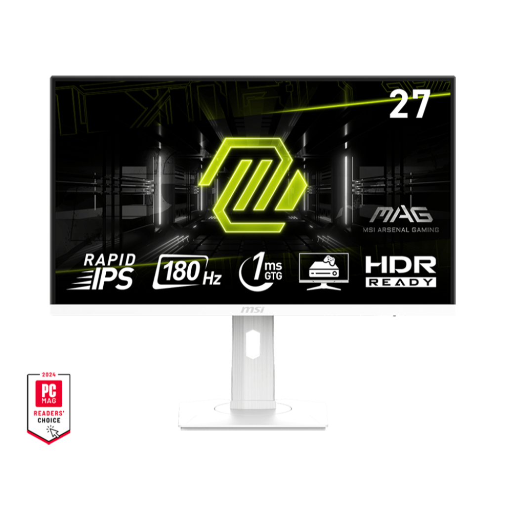 จอมอนิเตอร์ MSI MAG 274PFW Gaming Monitor (Rapid IPS 180Hz 1ms White ...