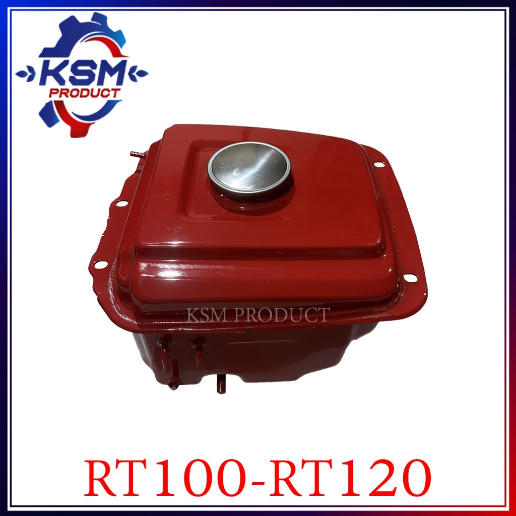 ถังน้ำมัน RT100-RT120 (สีแดง) อะไหล่รถไถเดินตามสำหรับเครื่อง KUBOTA ...