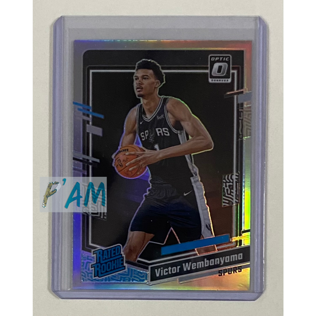 การ์ดรุ้กกี้ 2023-24 Victor Wembanyama Optic Rated Rookie Holo No.225 ...