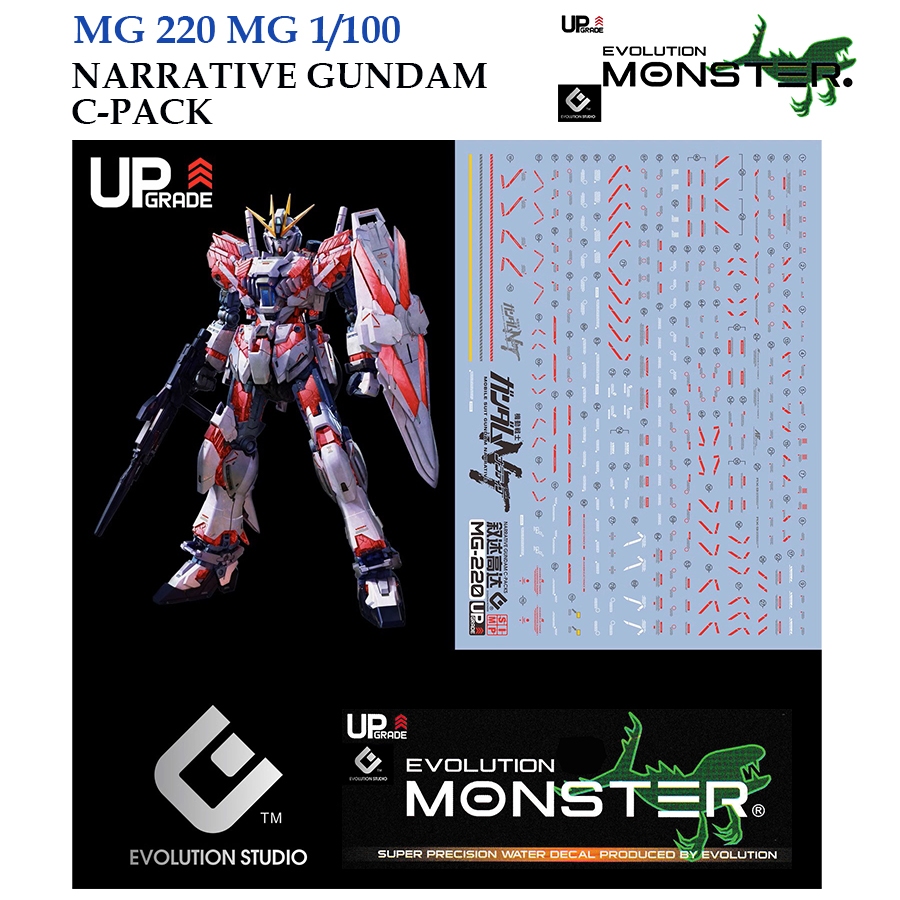 [MONSTER EVO] MG220 MG 1/100 RX-9/C NARRATIVE GUNDAM C PACK VER.KA ...