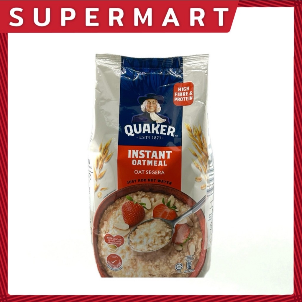 SUPERMART Quaker instant oatmeal 1 kg. #1106257 | Shopee Thailand