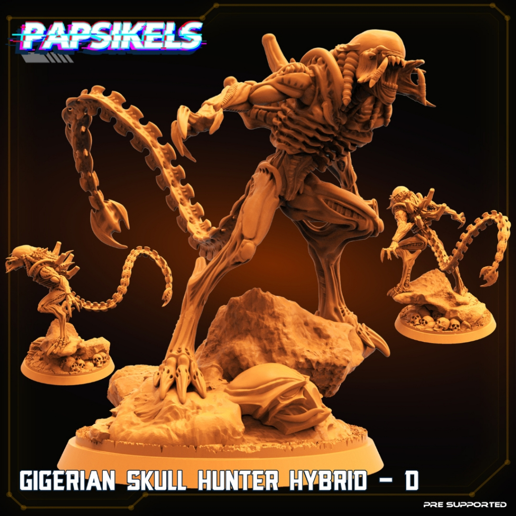 Gigerian Skull Hunter Hybrid [D] - Xeno Wars - Monstrosity Predalien ...