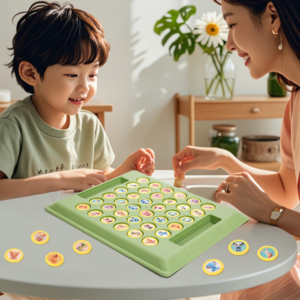 Two-Player Animal Flip Chess,Animal Memory Game Board,Wild Animals ...