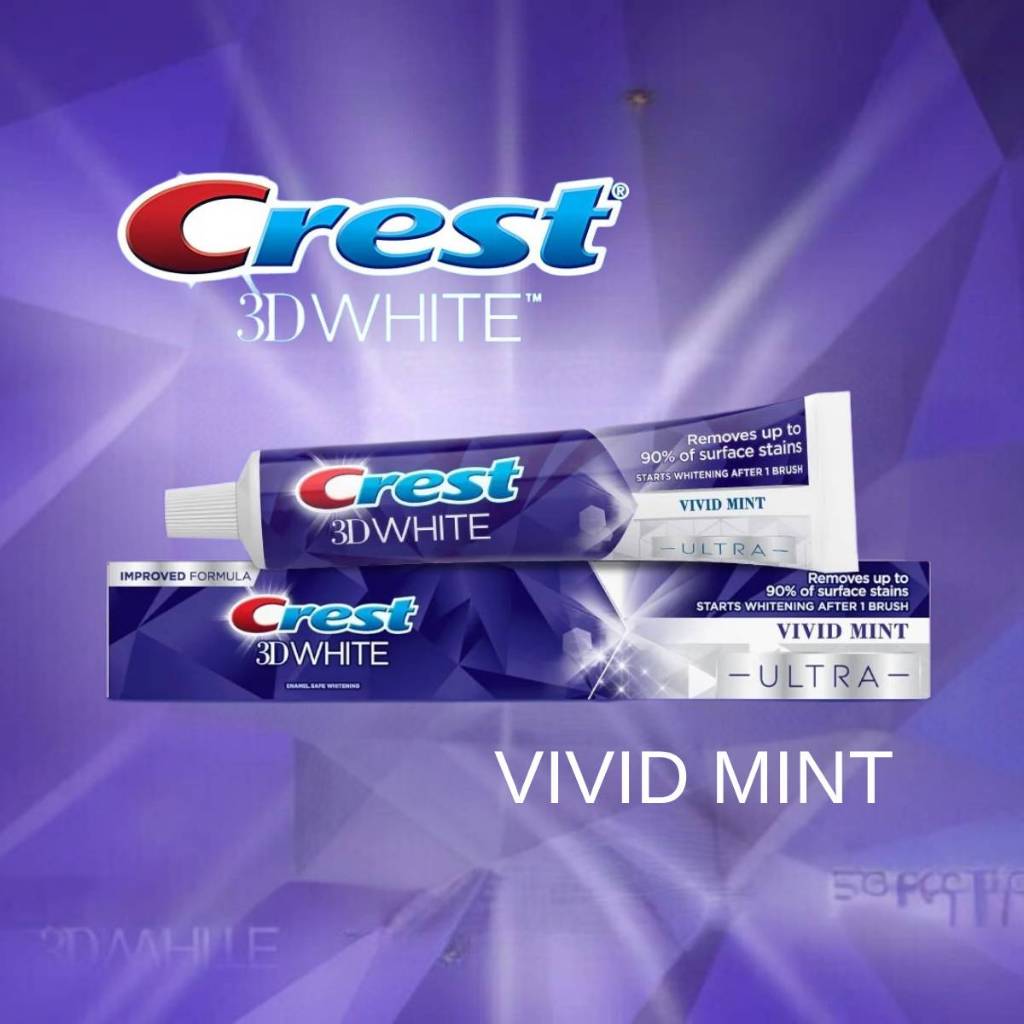Crest 3D White Ultra Whitening Toothpaste ยาสีฟันฟันขาว ขจัดคราบ เพิ่มความสดใส | Shopee Thailand