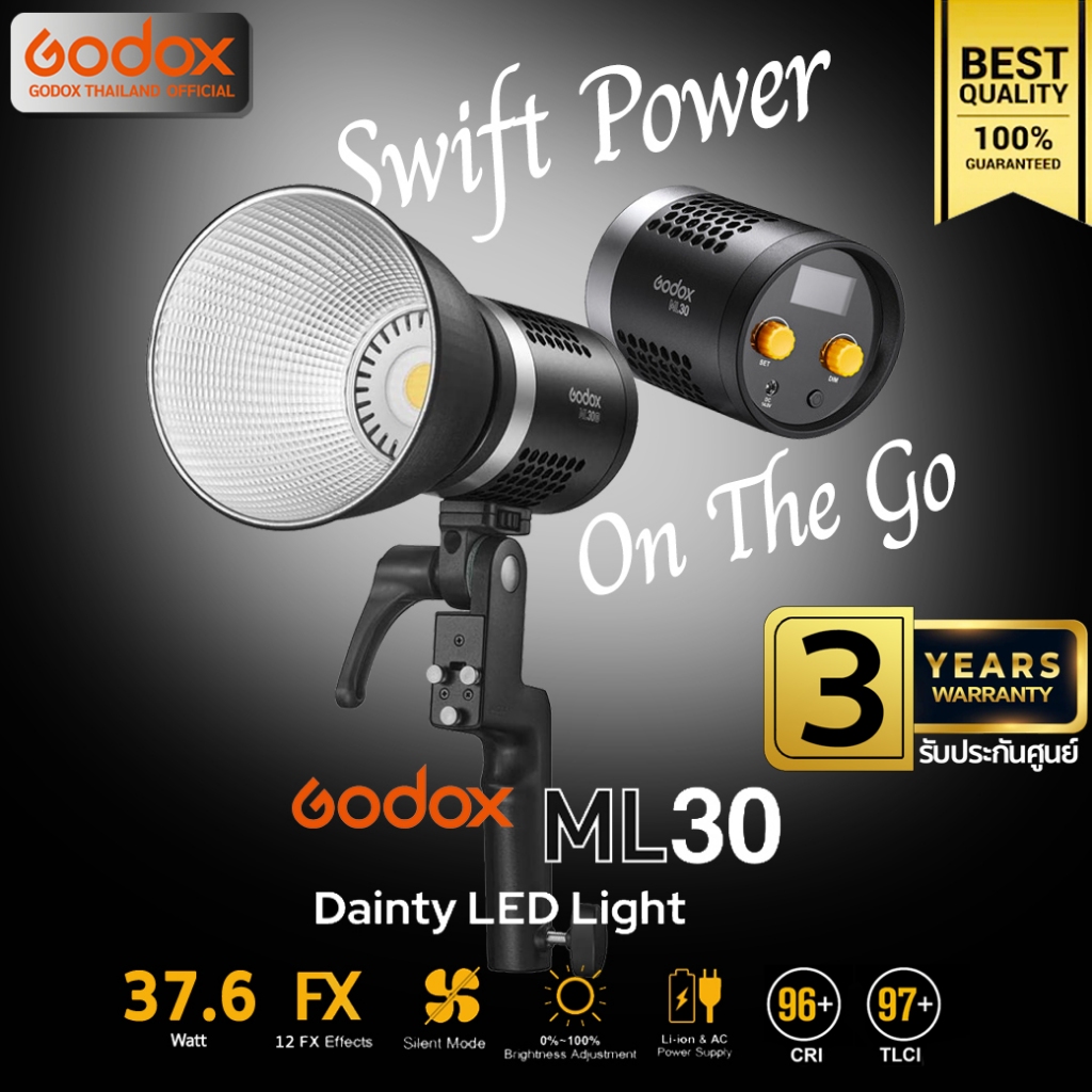 Godox LED ML30 37.6W 5600K ( White Light ) - Godox Mount - รับประกัน ...