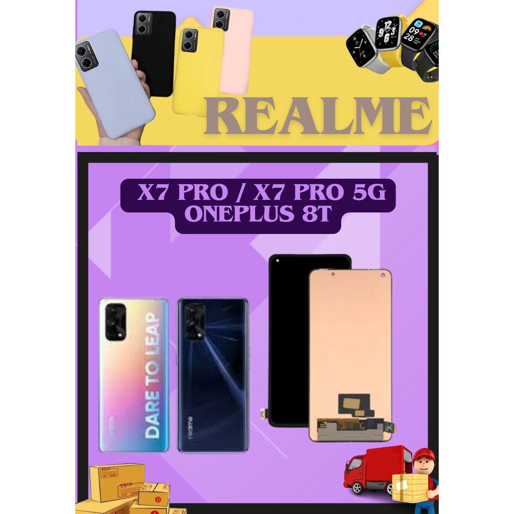 LCD จอชุด จอ+ทัช REALME X7PRO / REALME X7PRO 5g ONEPLUS 8T แถมฟรี!! ชุดไขควง+ฟิม+กาวติดจอ อะไหล่ ...