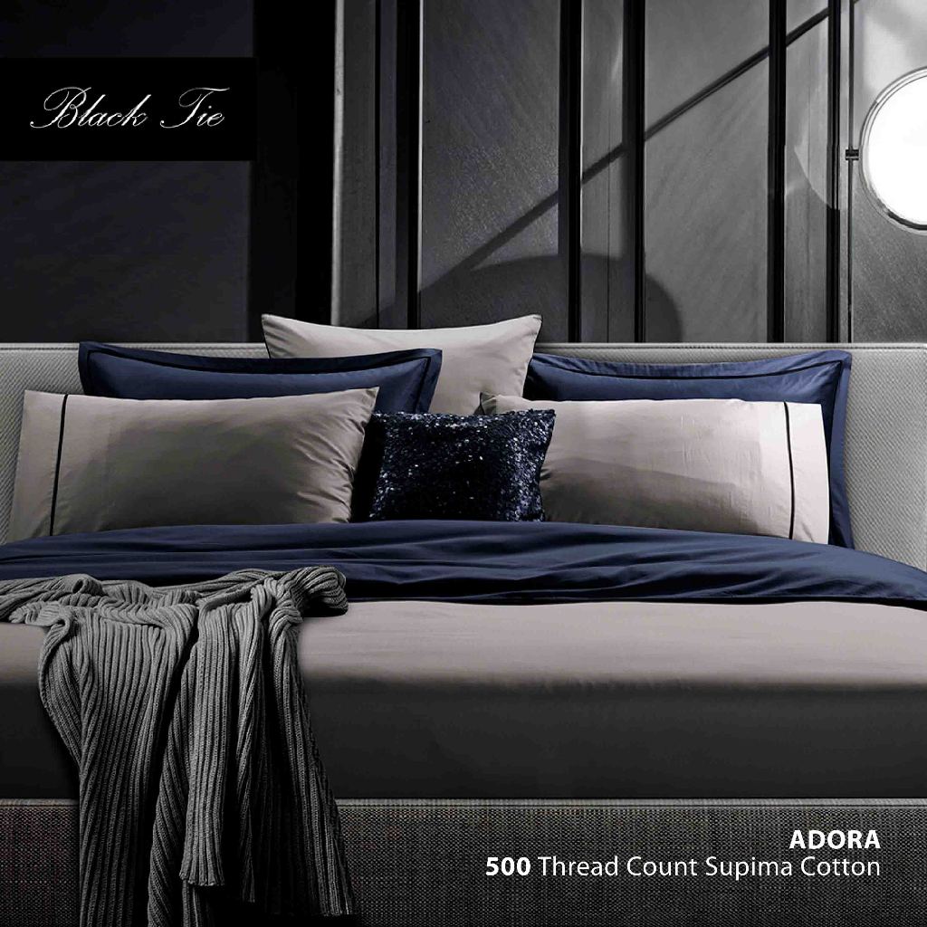 SANTAS HOME ผ้าปูที่นอนรัดมุม Adora |Supima cotton 500 เส้นด้าย ...