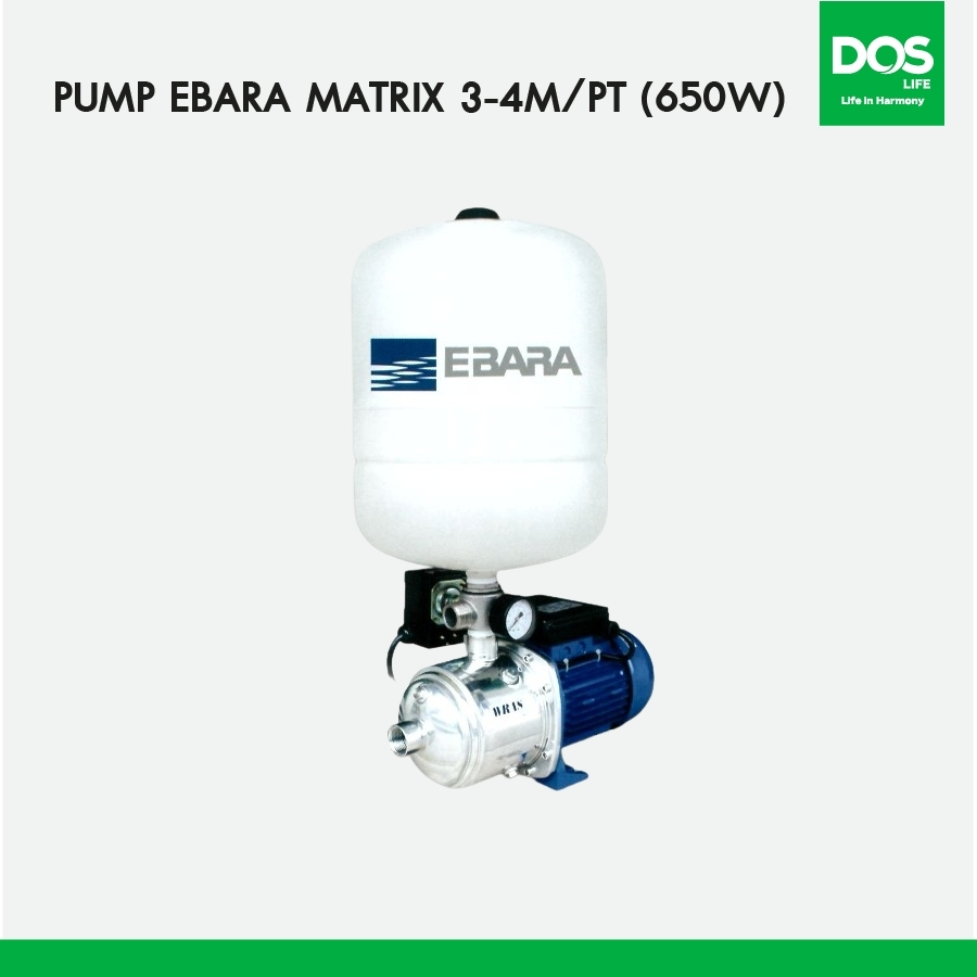 ปั๊มน้ำอัตโนมัติแรงดันสูง EBARA รุ่น MATRIX 3-4M/PT (650W) | Shopee Thailand