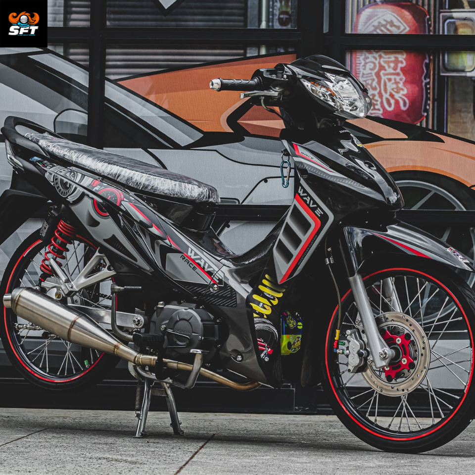 สติ๊กเกอร์ติดรถ สติ๊กเกอร์ เวฟ Honda Wave 110i / 110i LED ลาย Engine ...