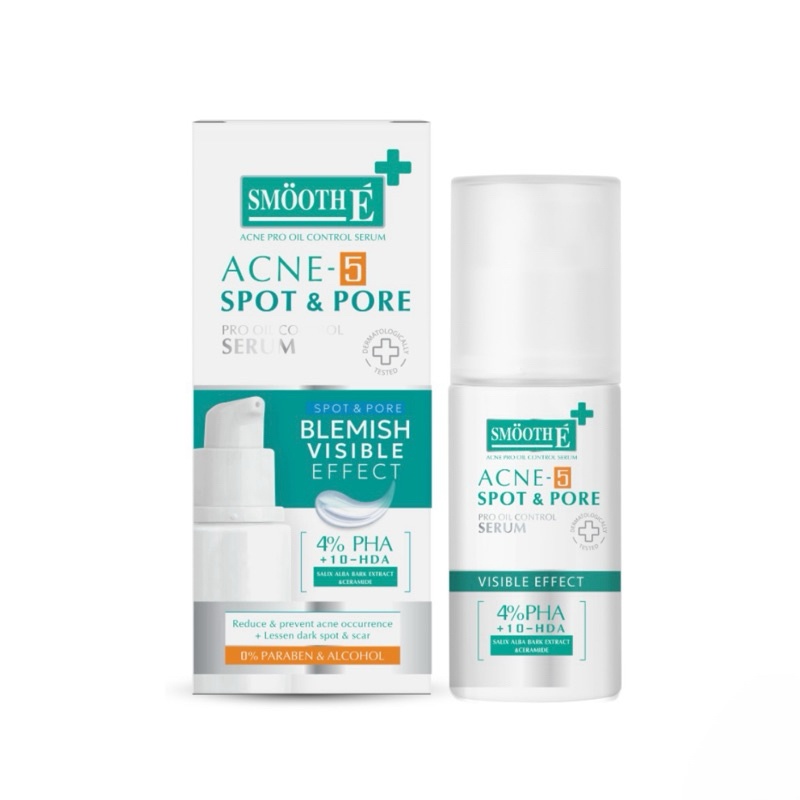 Smooth E Acne-5 SPOT & PORE SERUM 30 ml ของแท้จากช้อปวัตสัน | Shopee ...