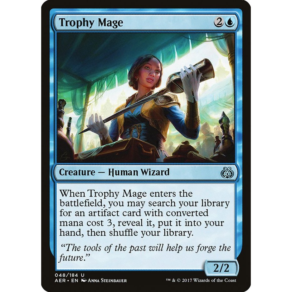 Trophy Mage การ์ด Magic The Gathering ของแท้ จากชุด Aether Revolt ...