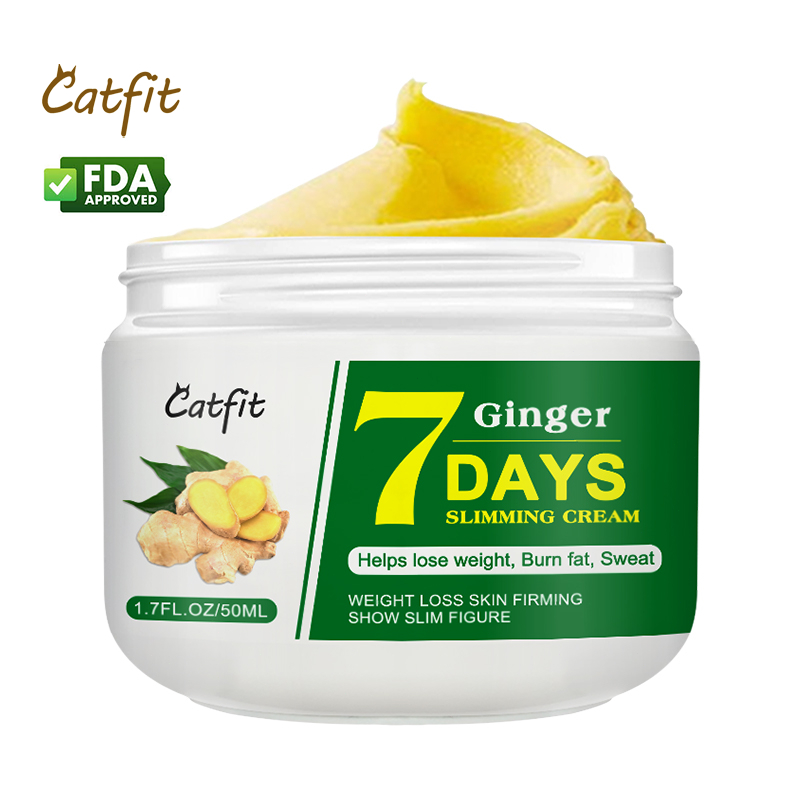 Catfit Ginger Slimming Cream ครีมกระชับสัดส่วนขิง ครีมเผาผลาญไขมันลด ...