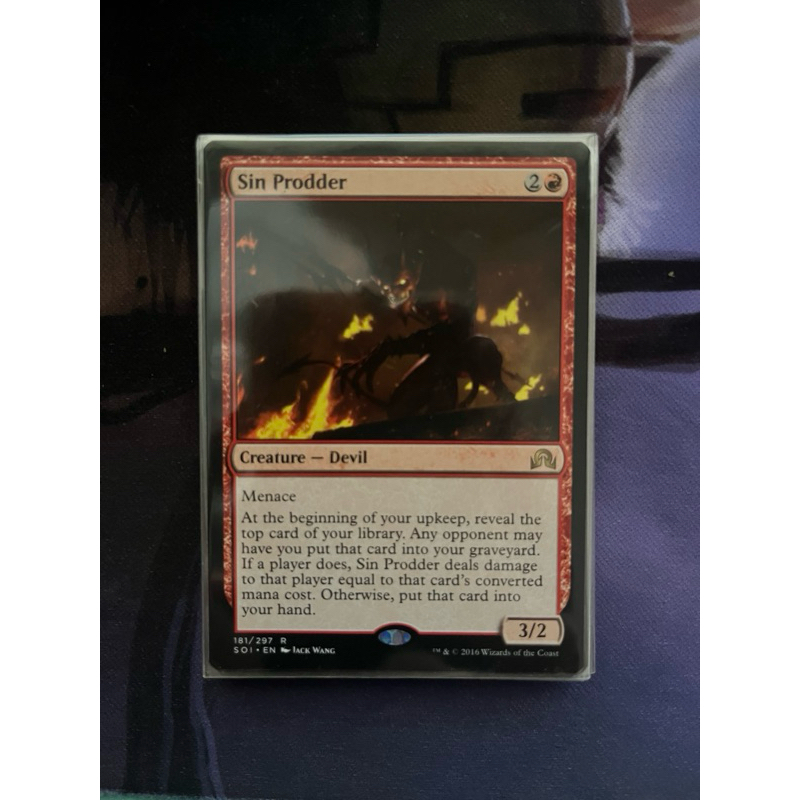 การ์ด MTG Sin Prodder Red Magic the Gathering EDH รุ่น SOI สภาพ Ex-Nm ...