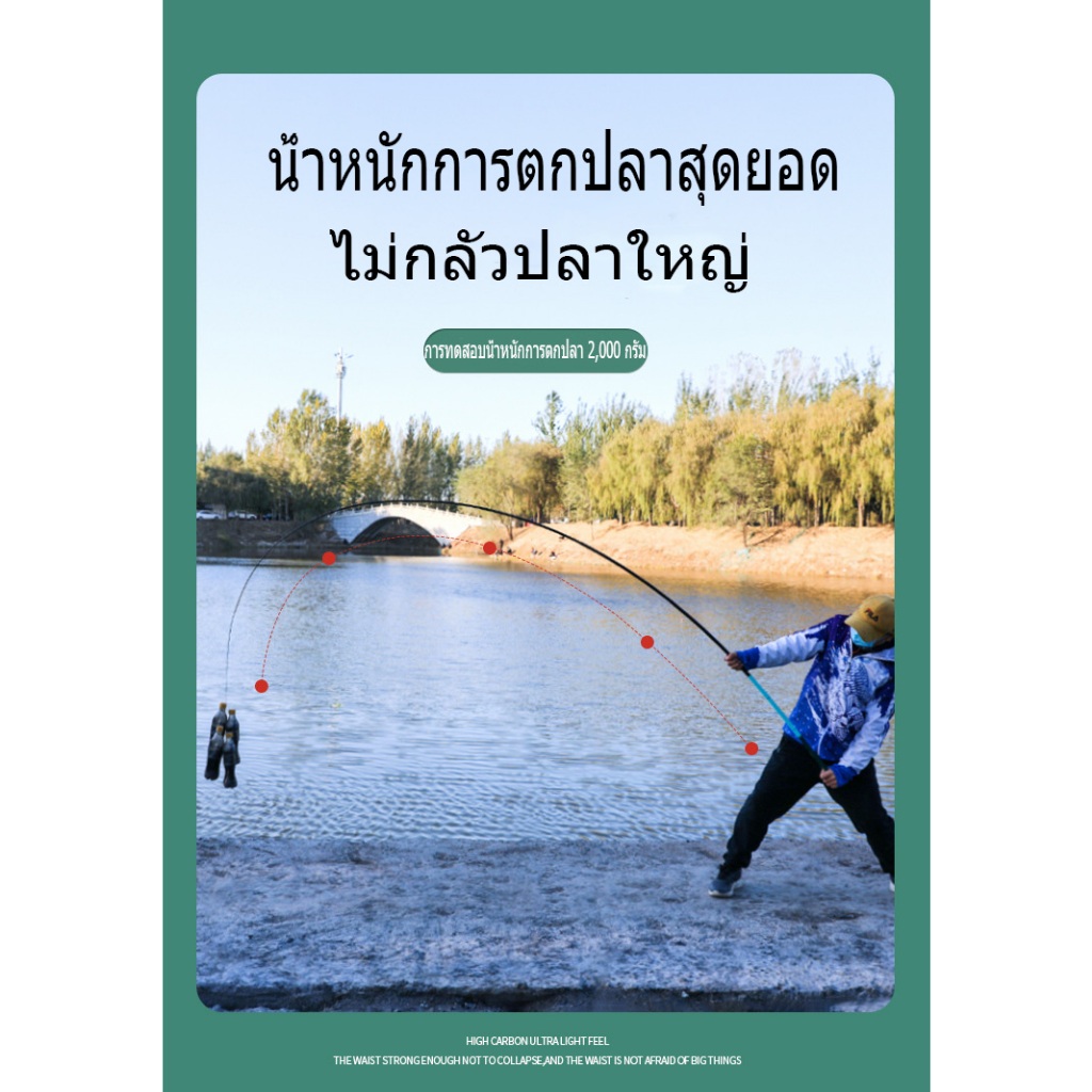 SUKE 2.7/3.6/4.5M คันชิงหลิว คันตกปลา คันเบ็ดตกปลา อุปกรณ์ตกปลา ตกกุ้ง ...