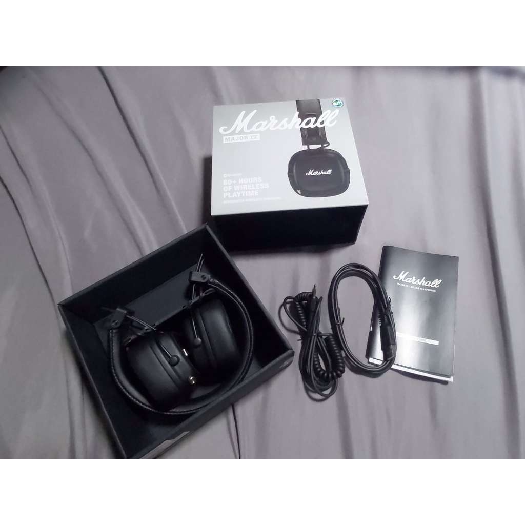 หูฟัง marshall Major IV สภาพใหม่ ซื้อมาไม่ได้ใช้ | Shopee Thailand
