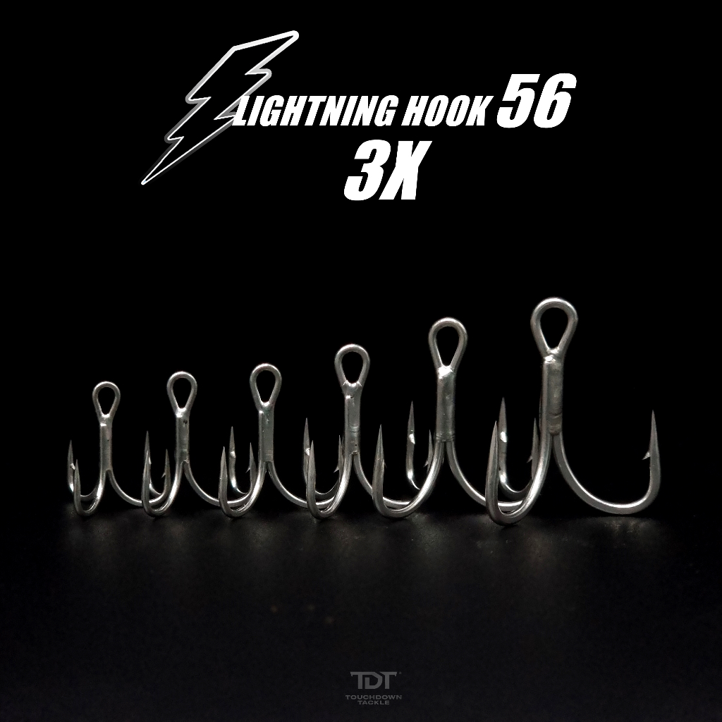 LIGHTNING TREBLE เบ็ดสามทาง 3X ราคาย่อมเยาว์ ทรงยอดนิยม งานเนี๊ยบ บาง ...