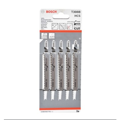BOSCH ใบเลื่อยจิ๊กซอ รหัส T308B ตัดไม้ 2608663751 BOSCH สินค้าเเท้จาก ...