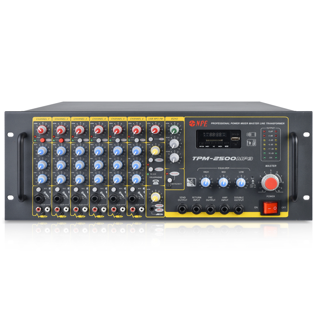 เครื่องขยายเสียงNPE TPM-2500MP3 TRANSFORMER POWER MIXER 2,500W | Shopee ...