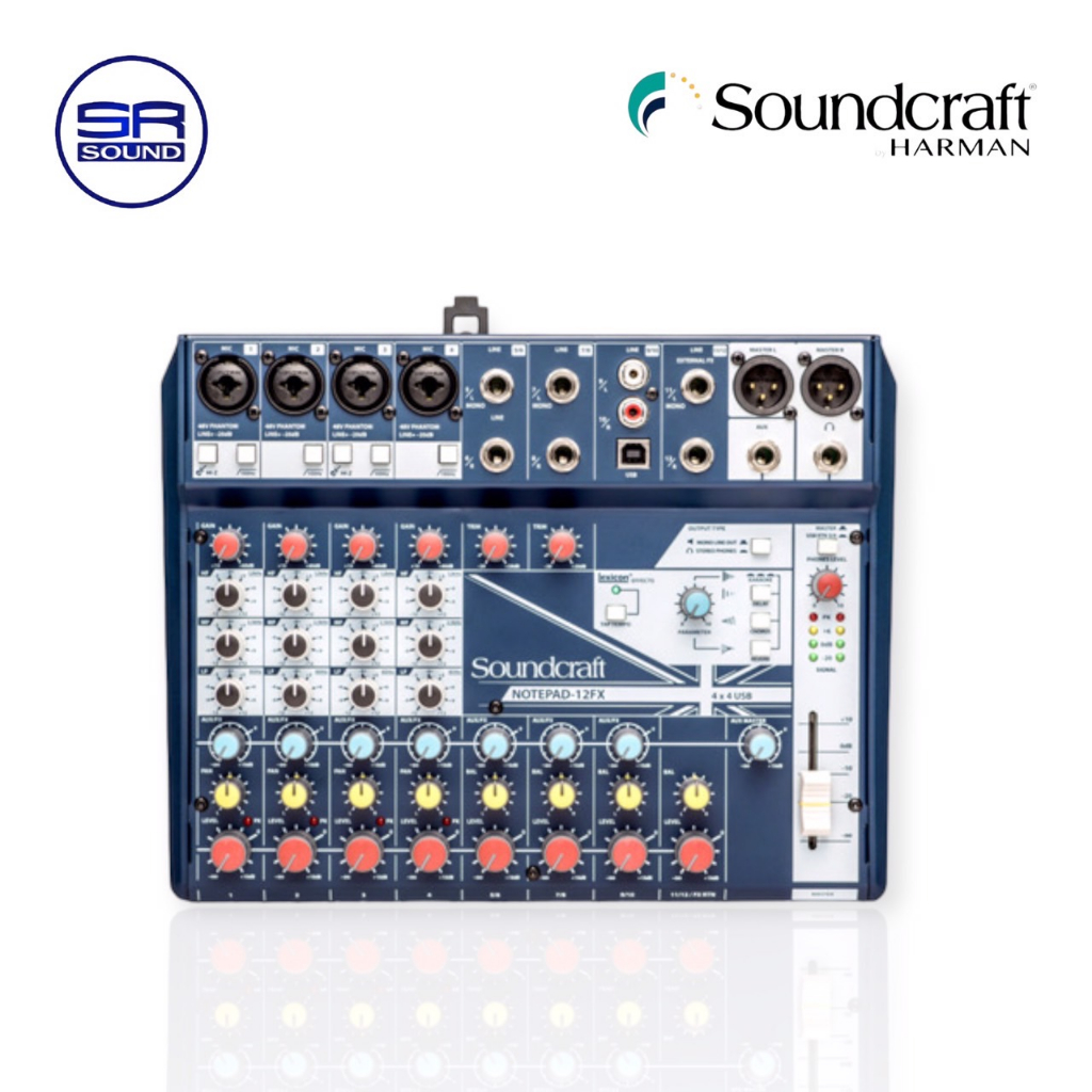 ฟรีค่าส่ง SOUNDCRAFT Notepad-12FX อนาล็อกมิกเซอร์ 12 ชาแนล เครื่องผสม ...