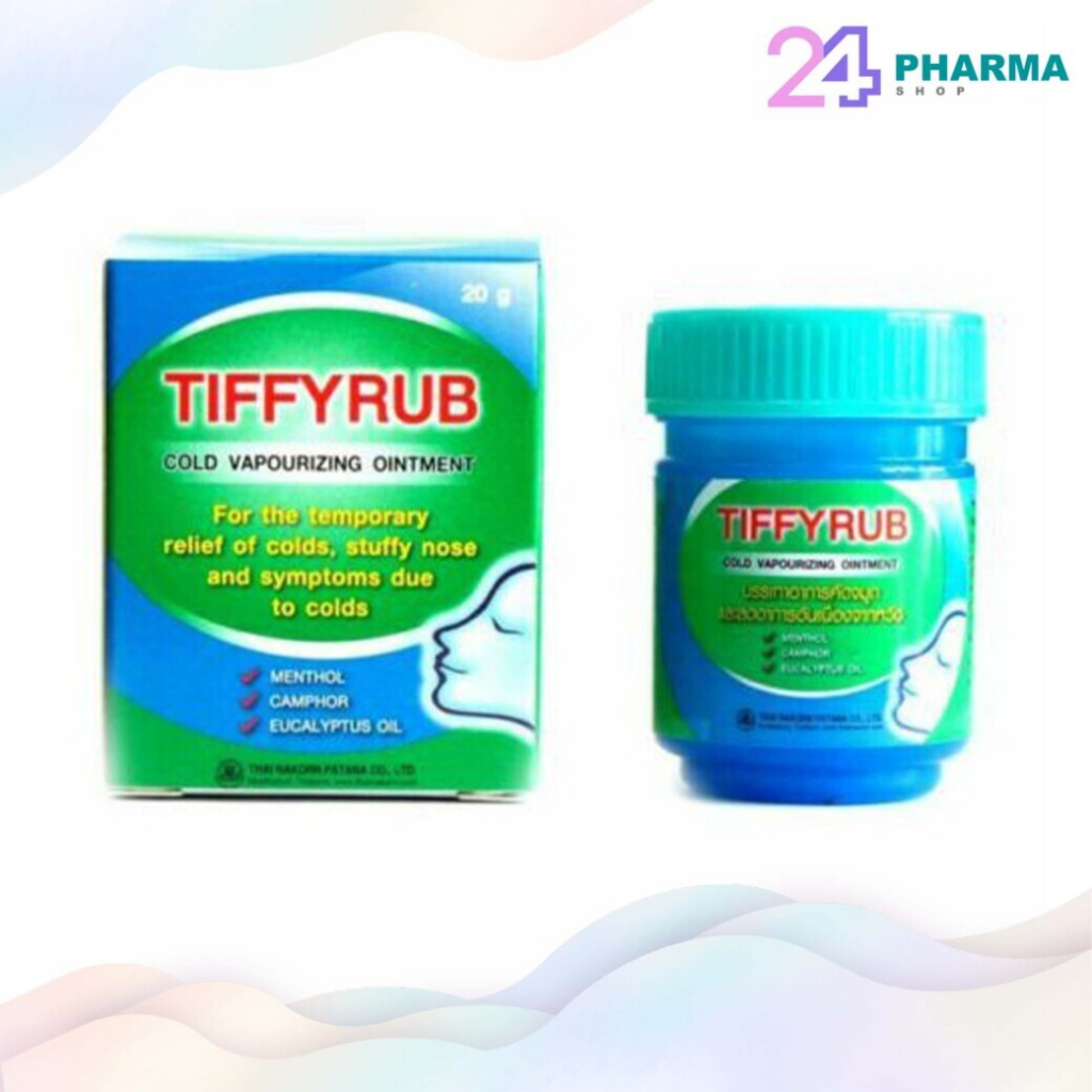 TIFFYRUB บรรเทาอาการเนื่องจากหวัด คัดจมูก (10g, 20g, 40g) | Shopee Thailand