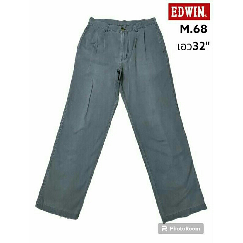 EDWIN แท้ เอว32 "กางเกงคอตตอนชาย | Shopee Thailand
