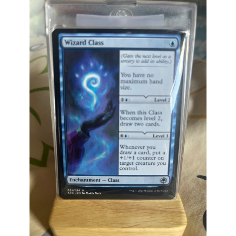 การ์ด MTG Wizard Class Blue Magic the Gathering EDH รุ่น AFR สภาพ Nm ...