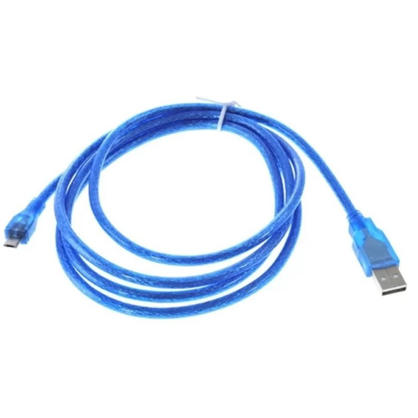 Cable USB A Mail TO B Mini 5pin (1.8M) V2.0 สายสีฟ้า | Shopee Thailand