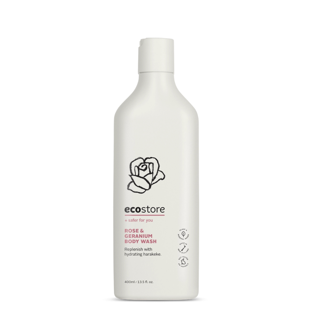 Ecostore โรส แอนด์ เจร์เรเนี่ยม บอดี้วอช Rose & Geranium Body Wash (400 ml) | Shopee Thailand