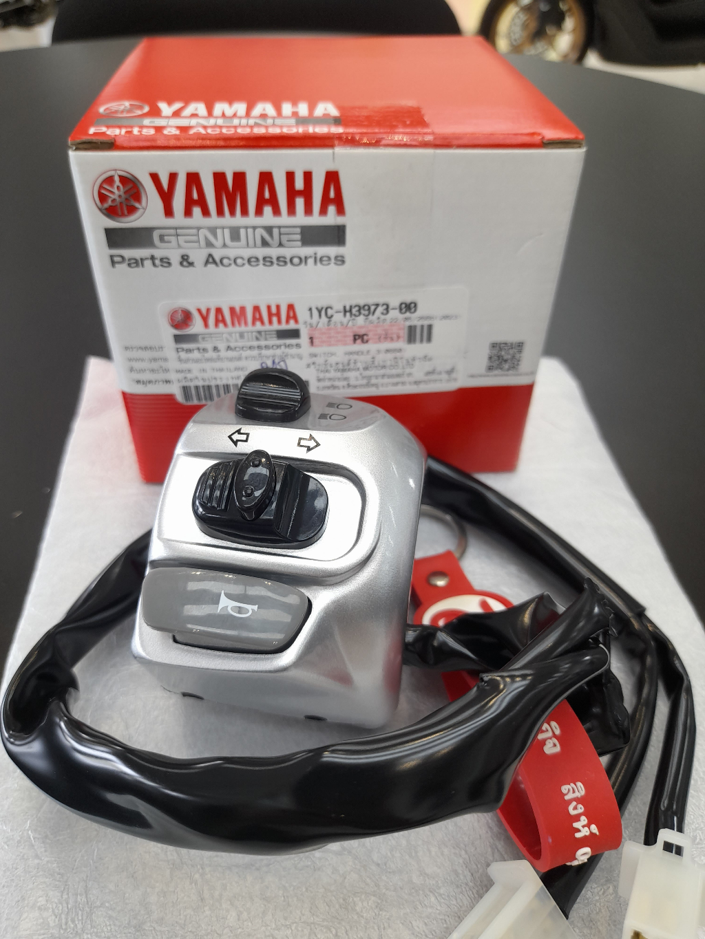 1YCH397300 สวิทช์แฮนด์ซ้าย สีเทา Fino 115 Fi ฟีโน่หัวฉีด แท้ Yamaha 1YC ...