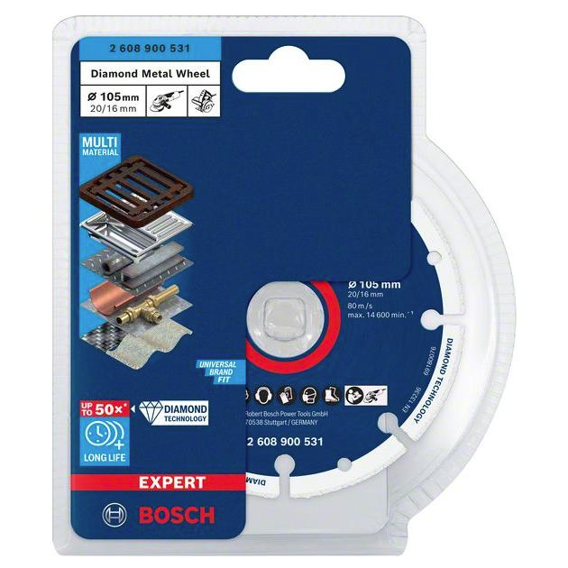 BOSCH ใบเพชรตัดเหล็ก4" รุ่น 2608900531 ตัวใบ Made in South Korea ของแท้ ...