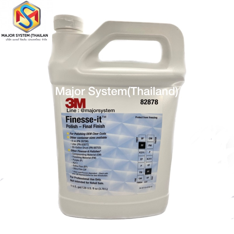 3M 82878 Finesse-it Polish Final Finish, Gray, Easy Clean Up น้ำยาขัดเงา น้ำยาเคลือบเงา | Shopee ...