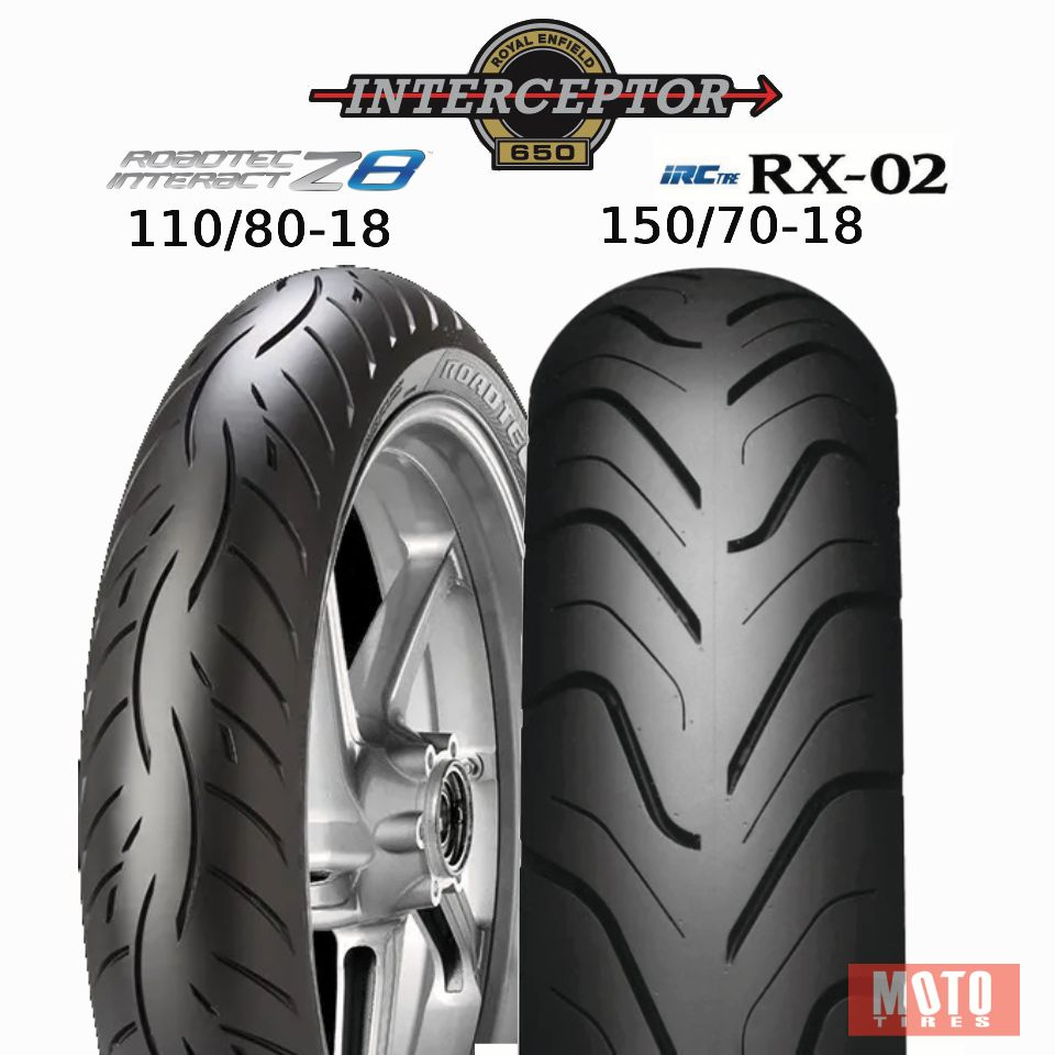 ยางมอเตอร์ไซค์ Royal Enfield 650 / CB1100EX ยี่ห้อ metzeler Z8+ IRC RX02 | Shopee Thailand