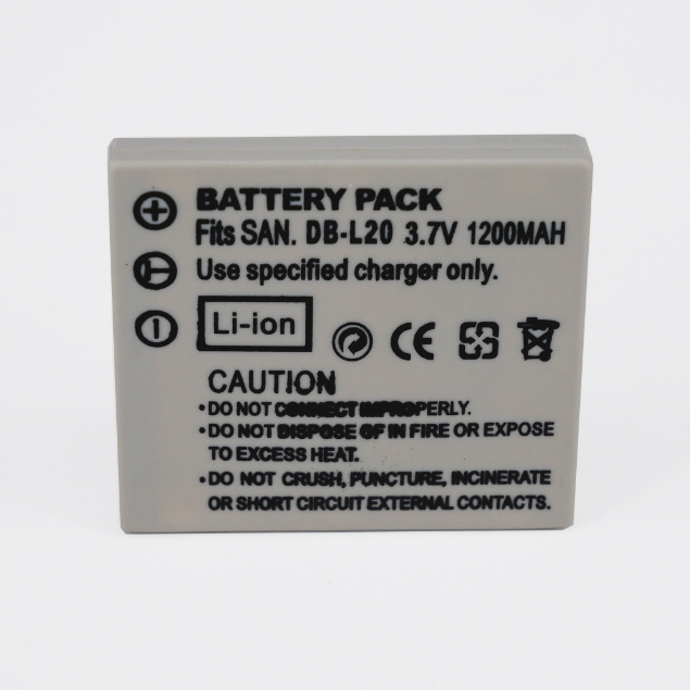 แบตเตอรี่และที่ชาร์ต DB-L20 สำหรับ Sanyo Xacti VPC-CG65 VPC-CG9 VPC-E1 VPC-E2 VPC-E6 | Shopee ...