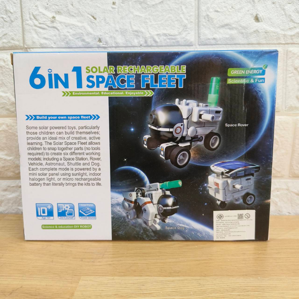👑พร้อมส่งจากไทย👑 Stem Diy 6in1 Space Fleet Solar พลังงานแสงอาทิตย์ ของเล่นวิทยาศาสตร์ | Shopee ...