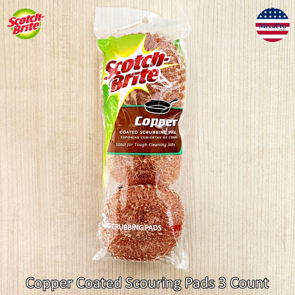 {Scotch-Brite®} Copper Coated Scouring Pads 3 Count สก๊อตช์-ไบรต์ แผ่น ...